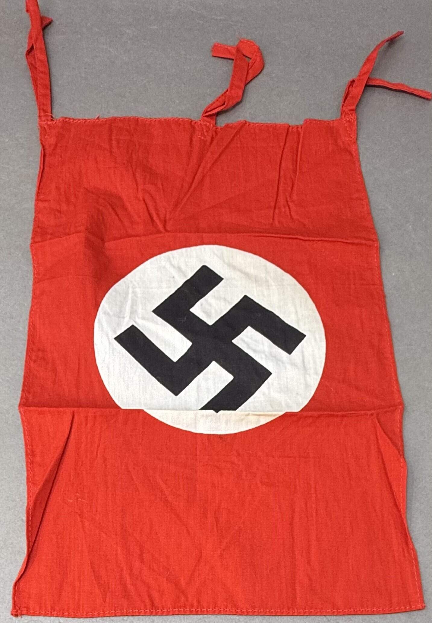WWII German NSDAP Flag w/ Rare Stamp - Museum Certified