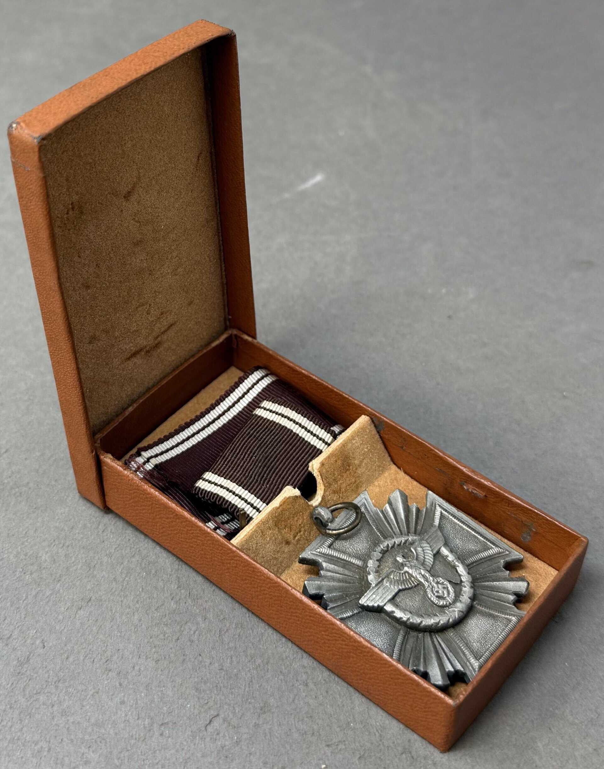 Rare Cased German NSDAP 10-Year Service Award — Museum COA