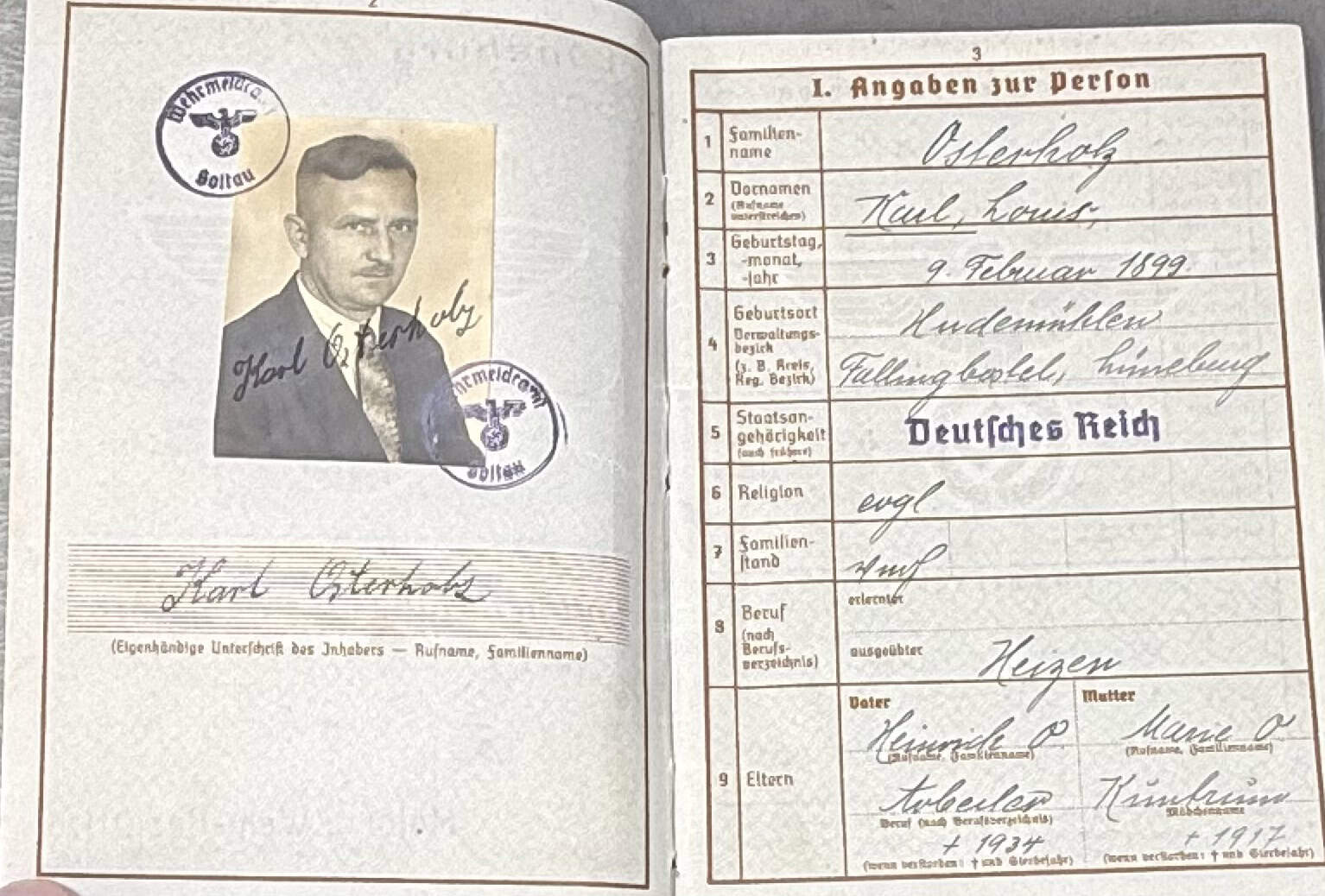 Papers Please: WWII German Heer Soldier Wehrpass - Certified