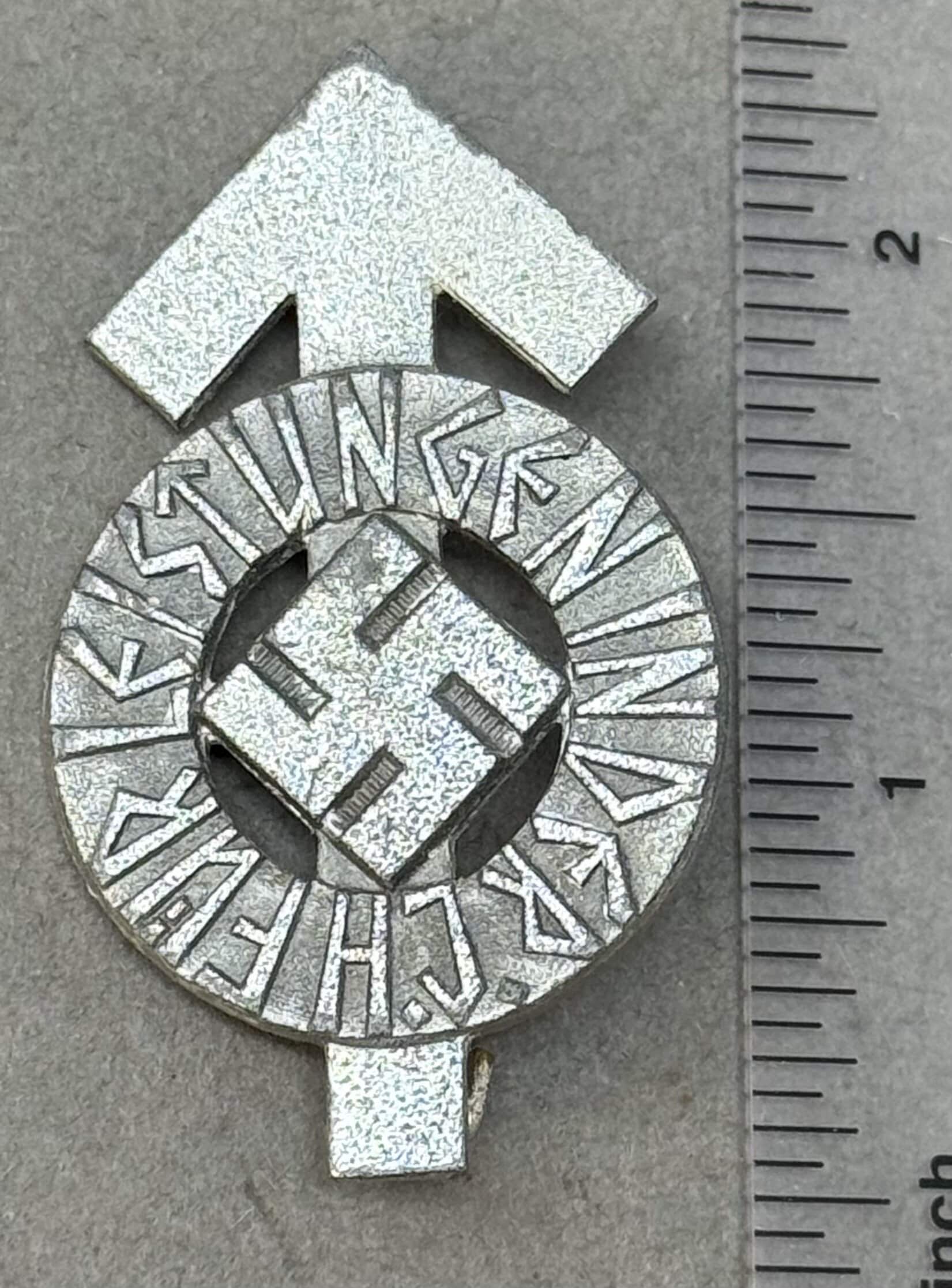 WWII German Hitler Youth Silver Proficiency Badge, COA