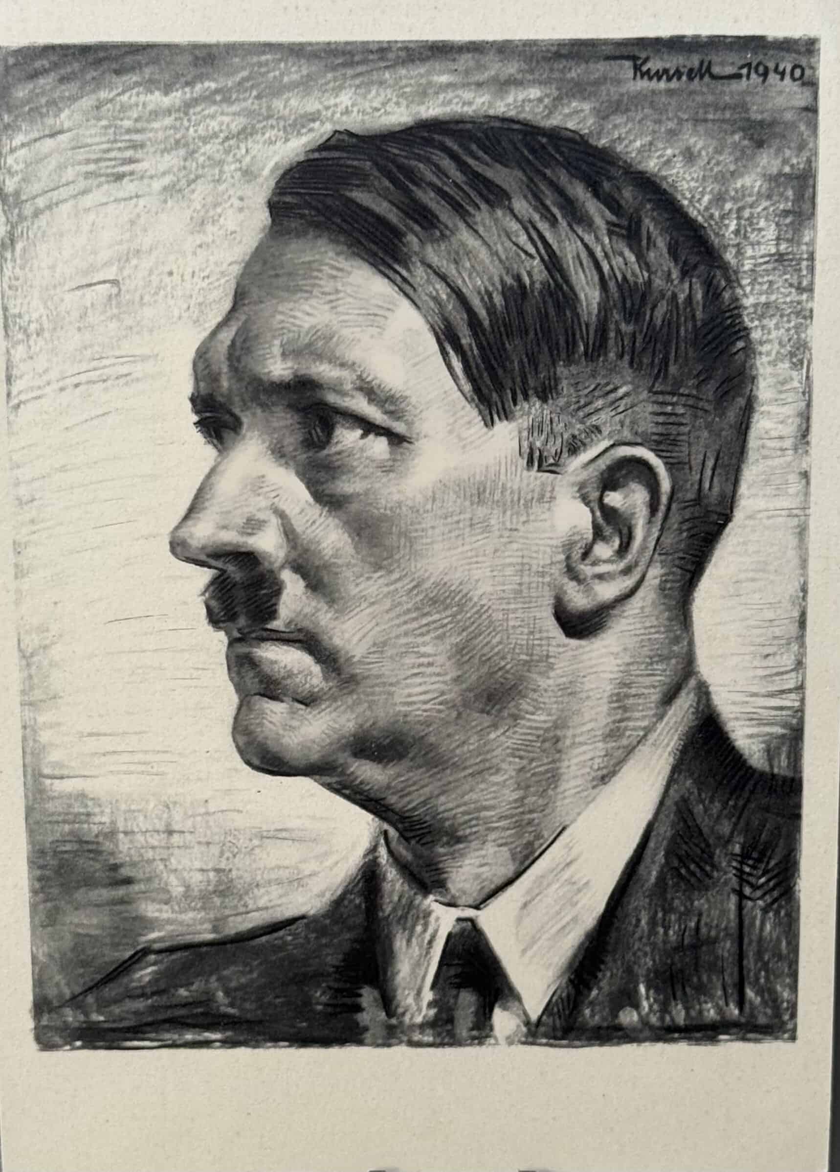 Authentic 1930s Adolf Hitler Postcard – Gettysburg COA