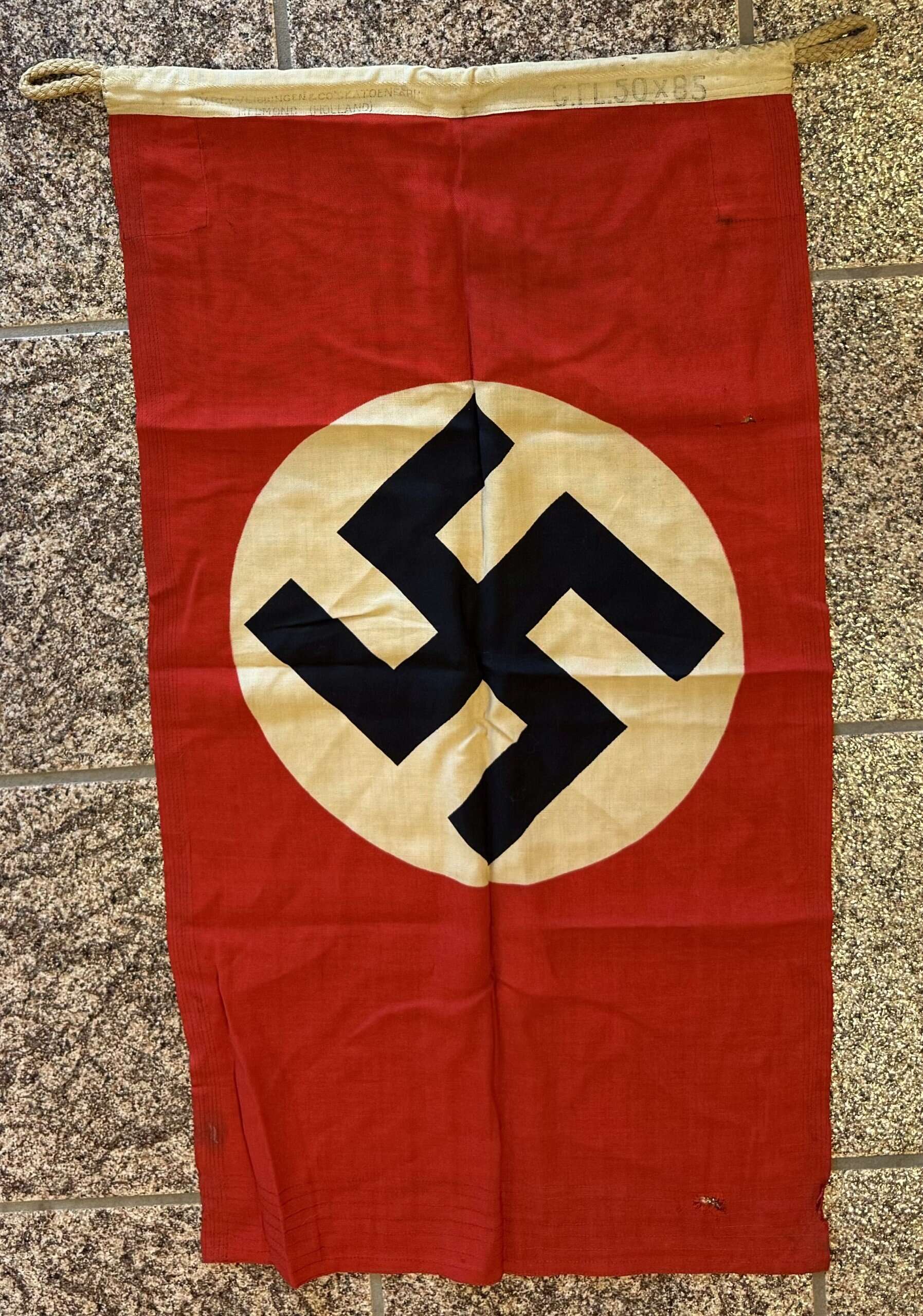 Rare Occupied Holland WWII U-Boat Flag – Gettysburg COA