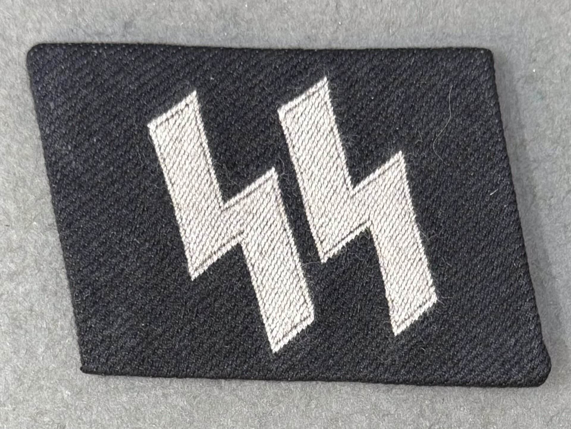 Museum-Certified WWII Waffen-SS Collar Tab from Dachau