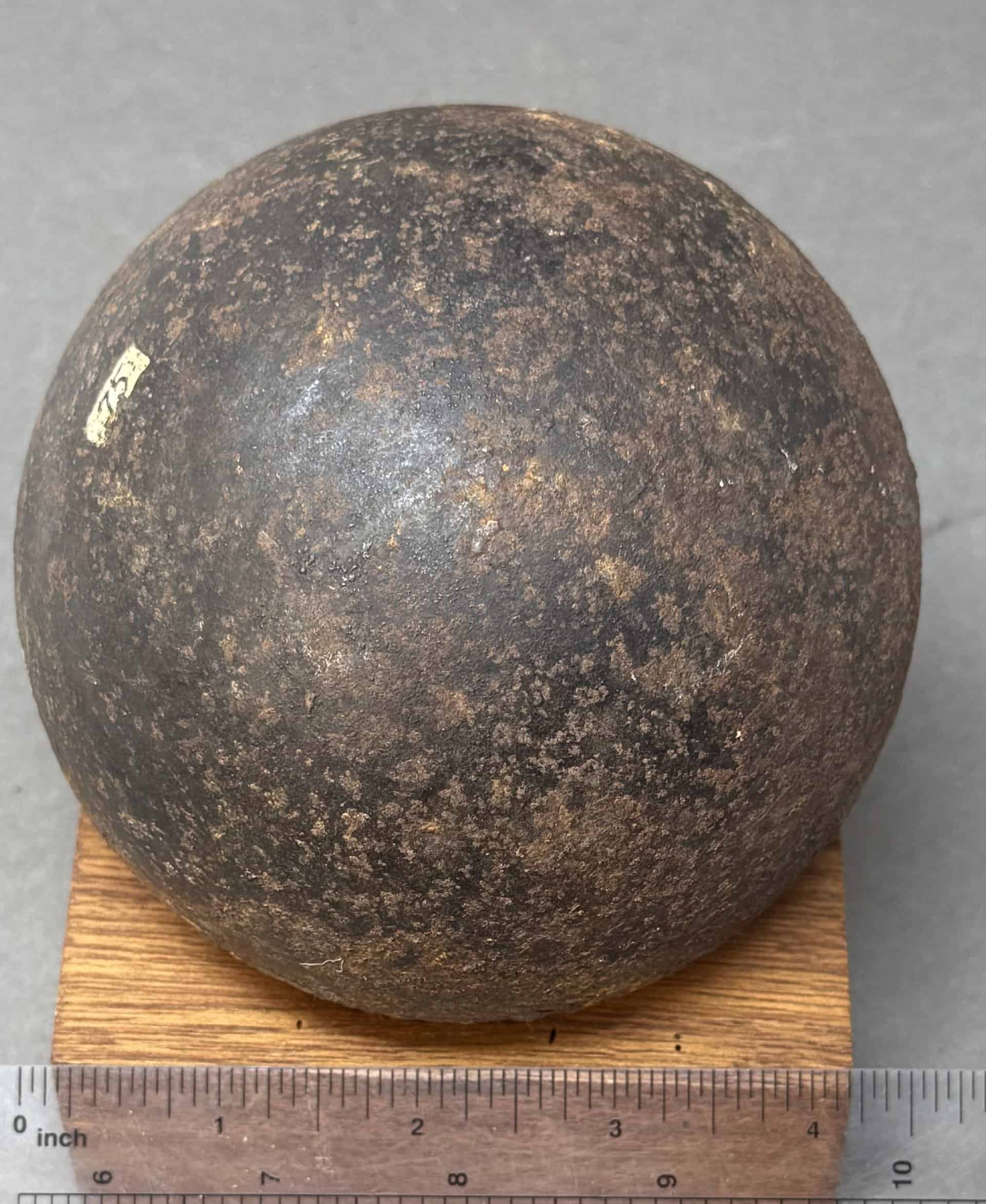 Rare 12lb Civil War Cannon Ball, Gettysburg — Certified