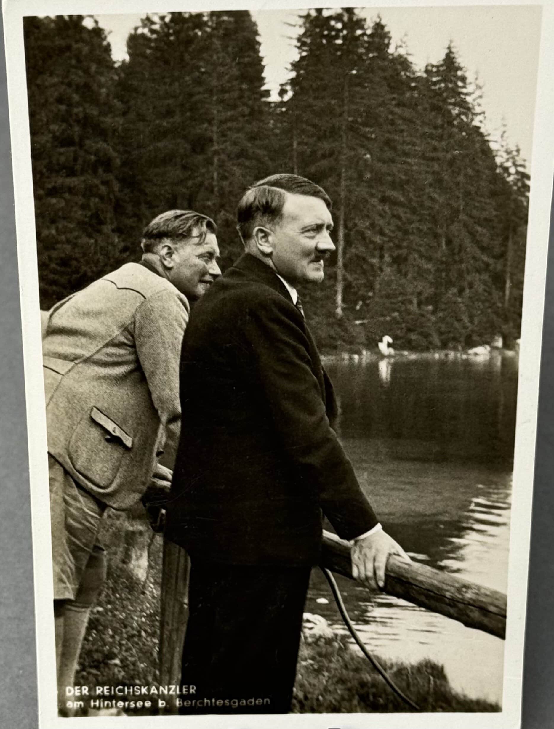 Rare 1930s Hoffmann Hitler with Youth Photo – Museum COA