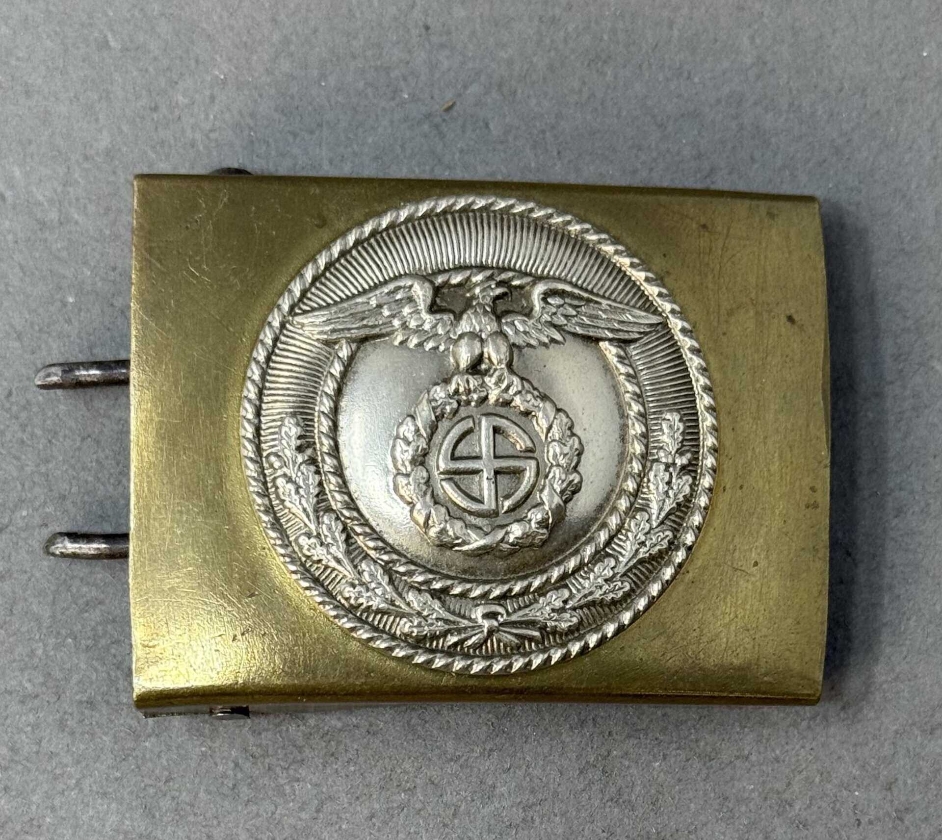 Original NSDAP SA Belt Buckle, Museum Certified WWII Relic