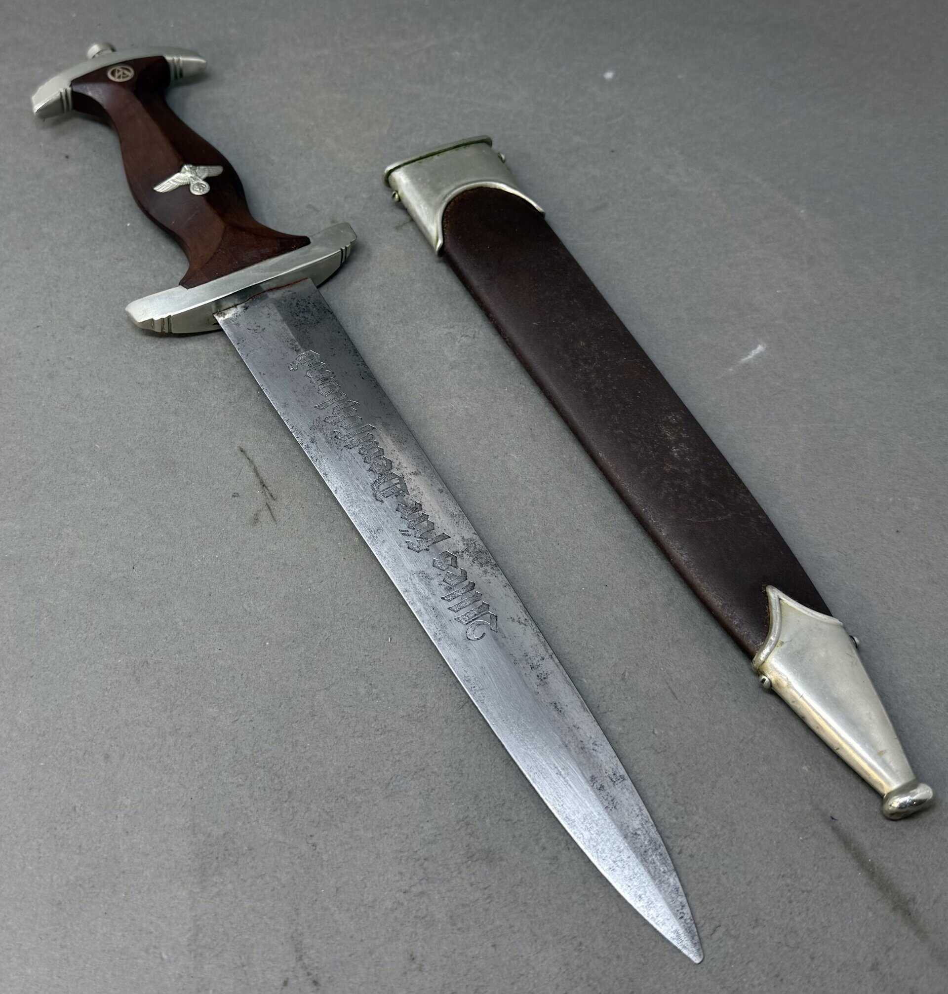 Original NSDAP SA Ground Rohm Dagger & Scabbard | Museum COA