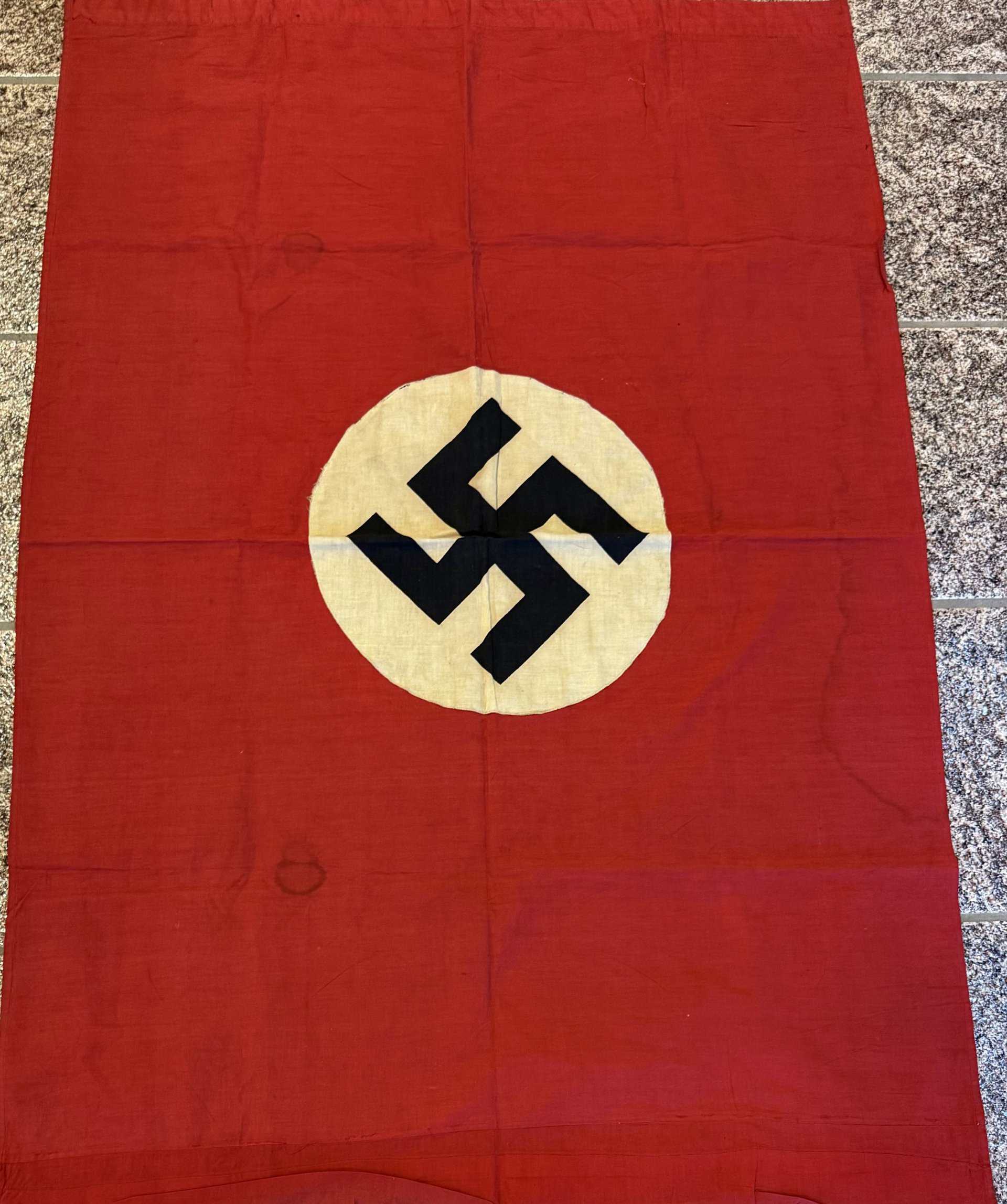 Original WWII NSDAP Flag - Gettysburg Museum Certified