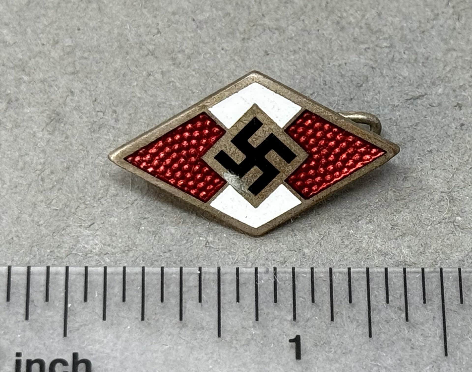 Rare Original Hitler Youth Membership Badge | COA