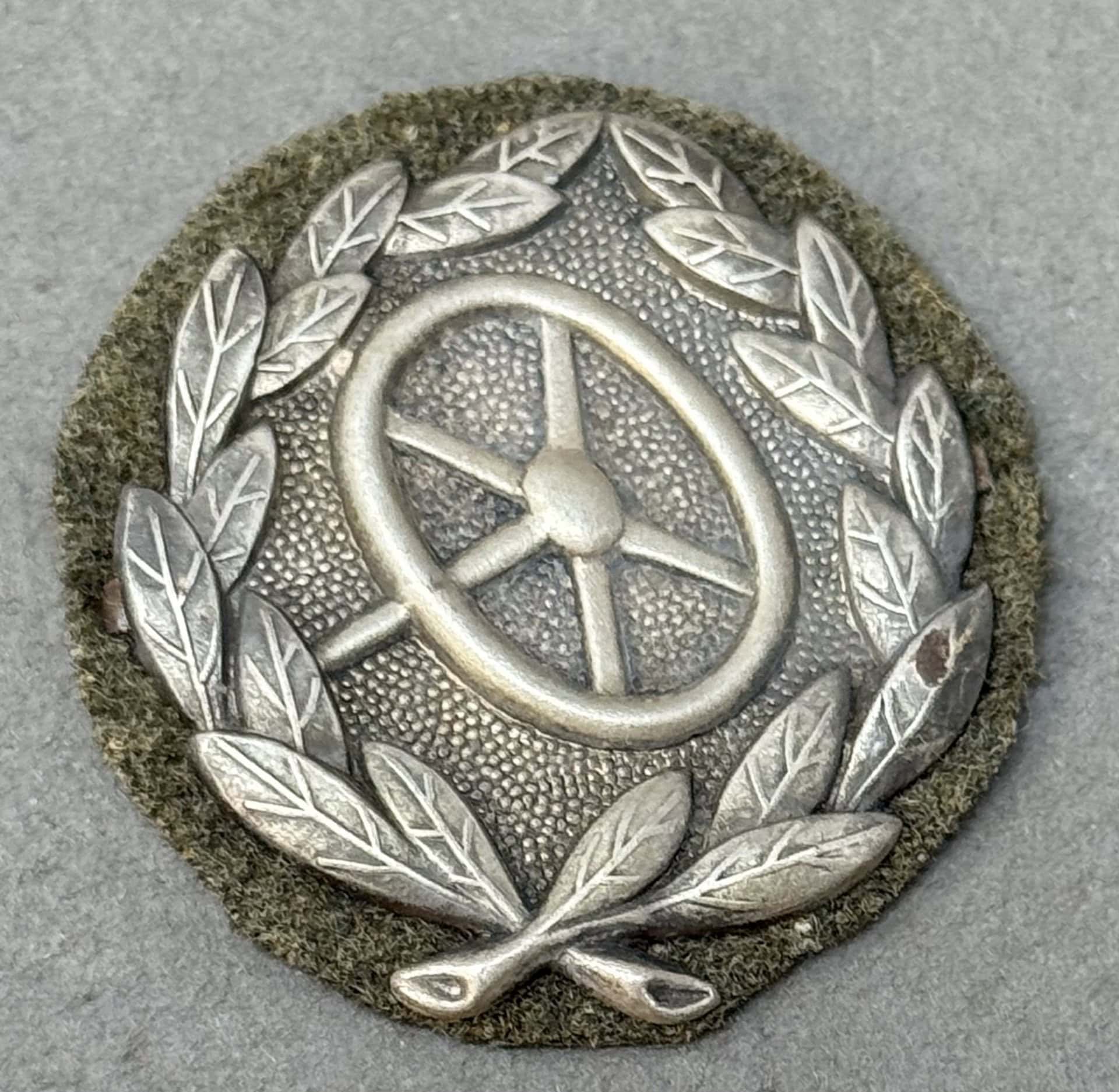 Original WWII German Driver's Proficiency Badge, Silver COA