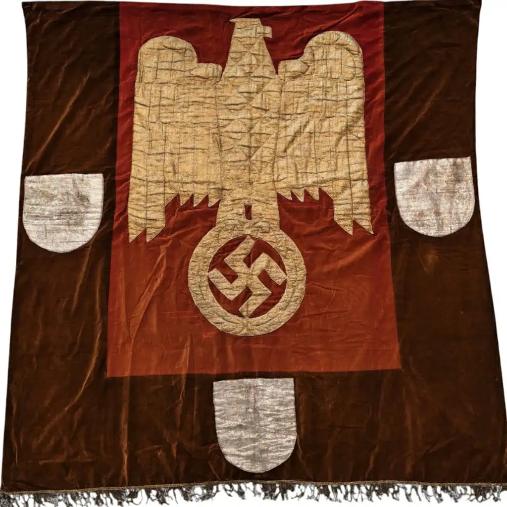 Ultra-Rare WWII Nazi Party Window Tapestry – COA