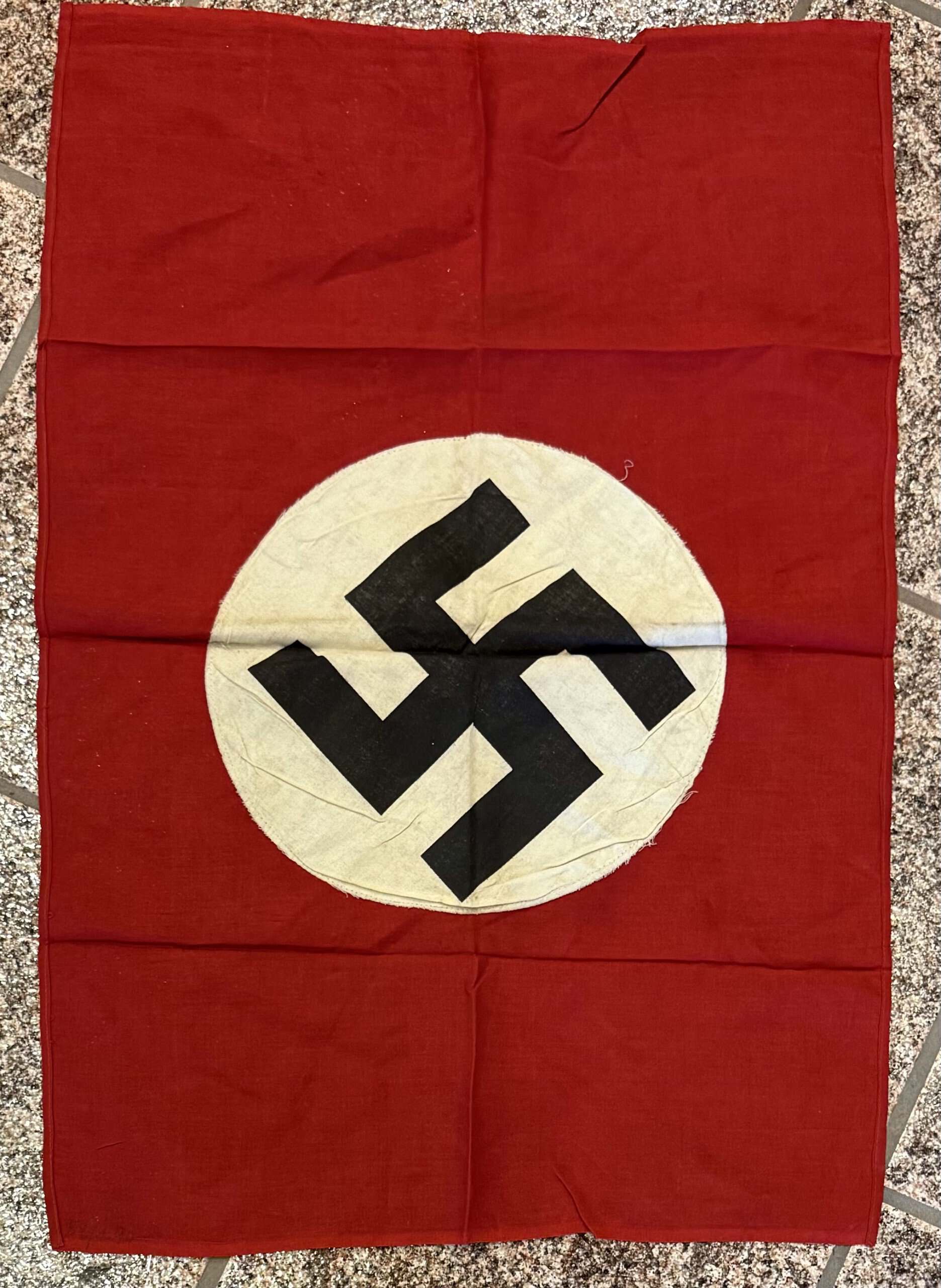 WWII German Nazi Party Flag – Gettysburg Museum COA (Rare)