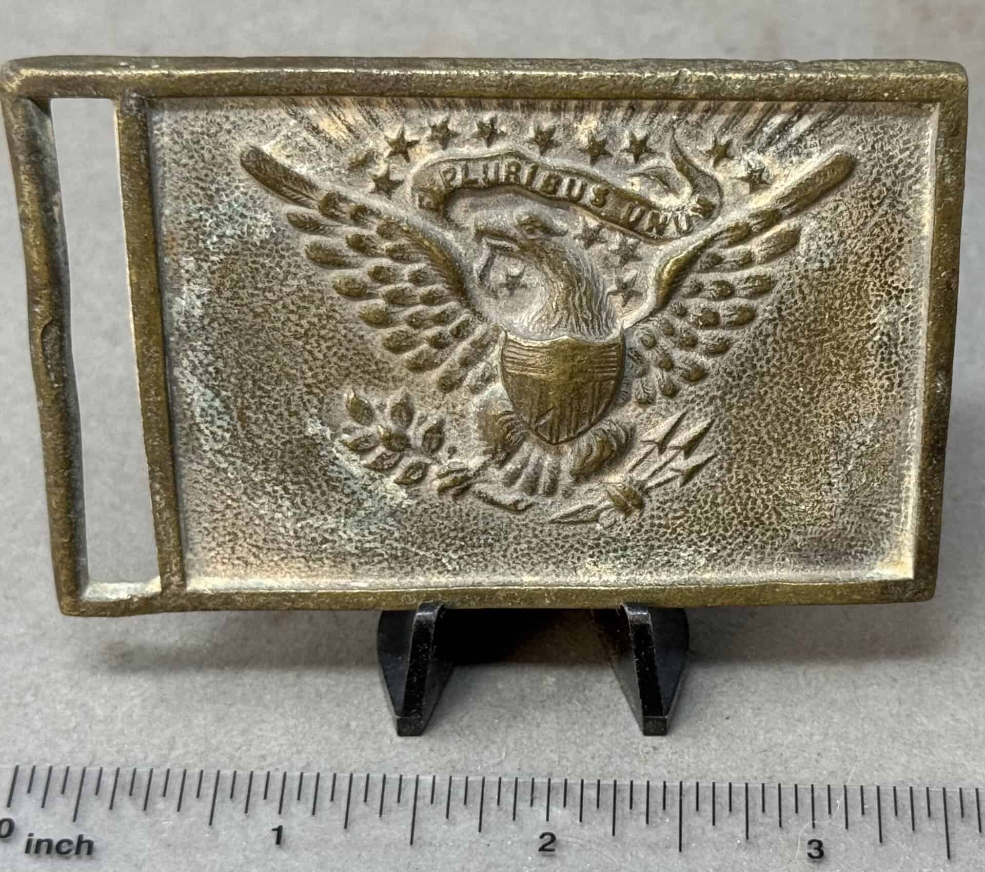 Civil War NCO Eagle Belt Plate - Chancellorsville, COA