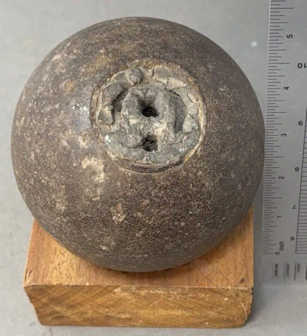 Rare Gettysburg 12lb Civil War Cannon Ball - Museum COA