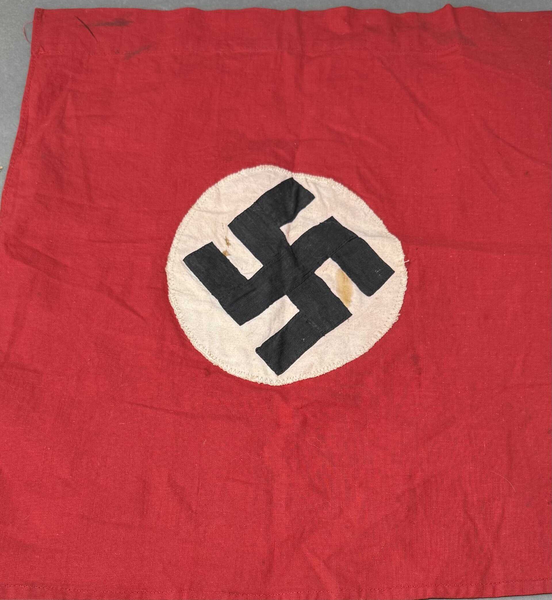 WWII NSDAP Flag – Veteran Brought Home, COA