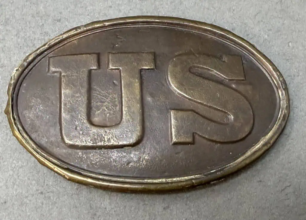 Excavated Civil War U.S. Box Plate – Petersburg | COA