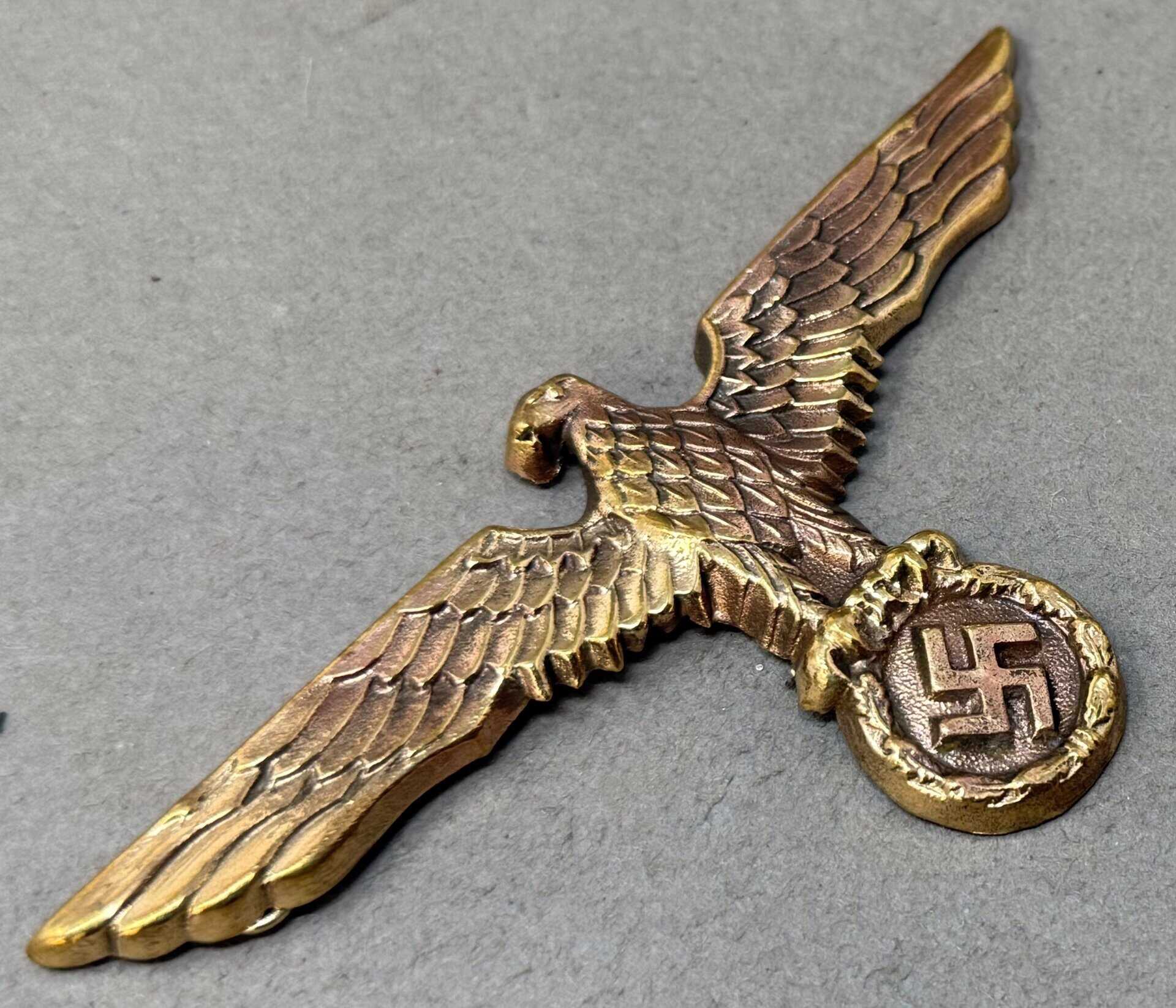 Very Rare WWII German Navy Pith Helmet Eagle - COA