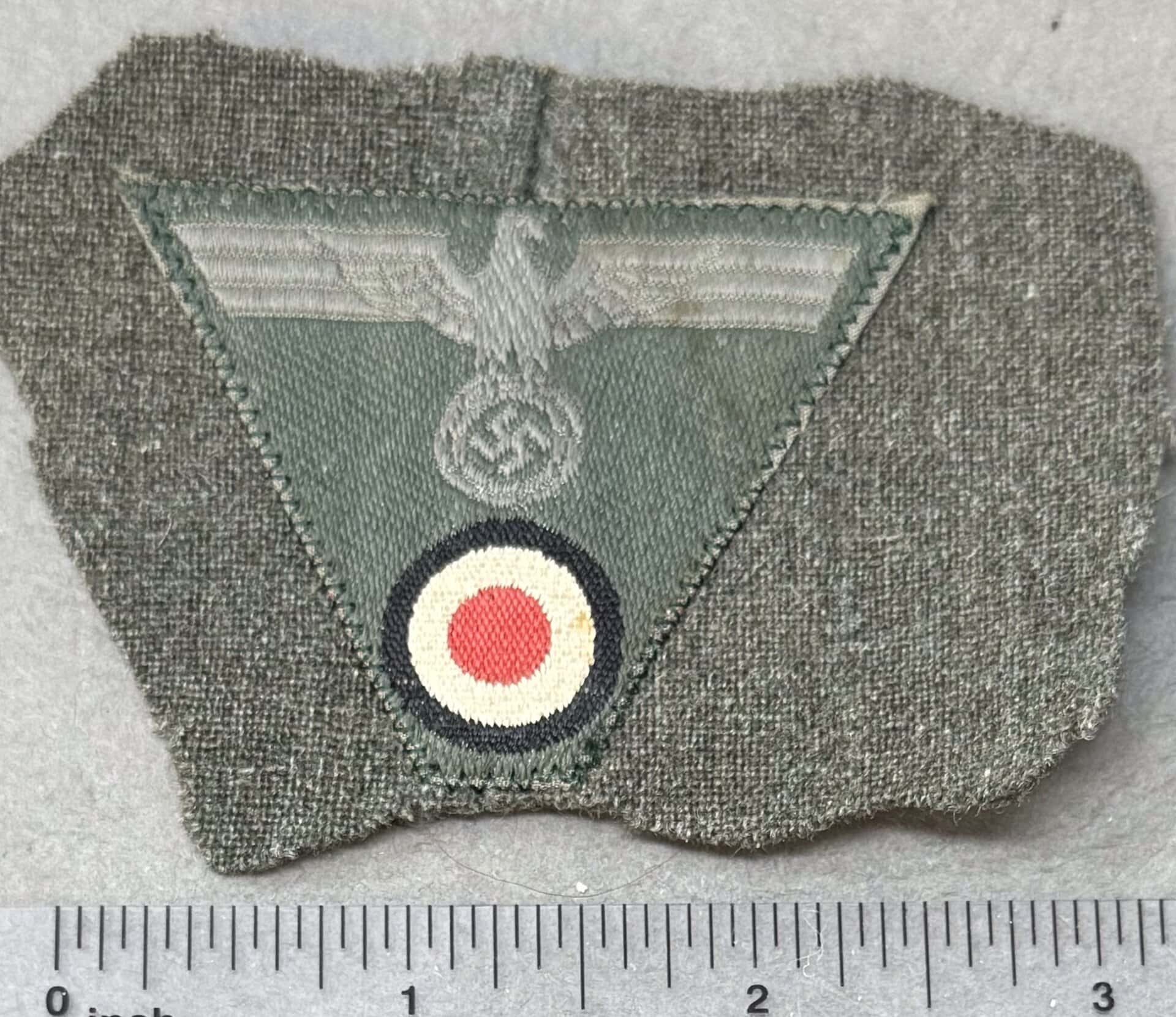WWII German Heer M43 Cap Insignia – U.S. Veteran Bring-Back