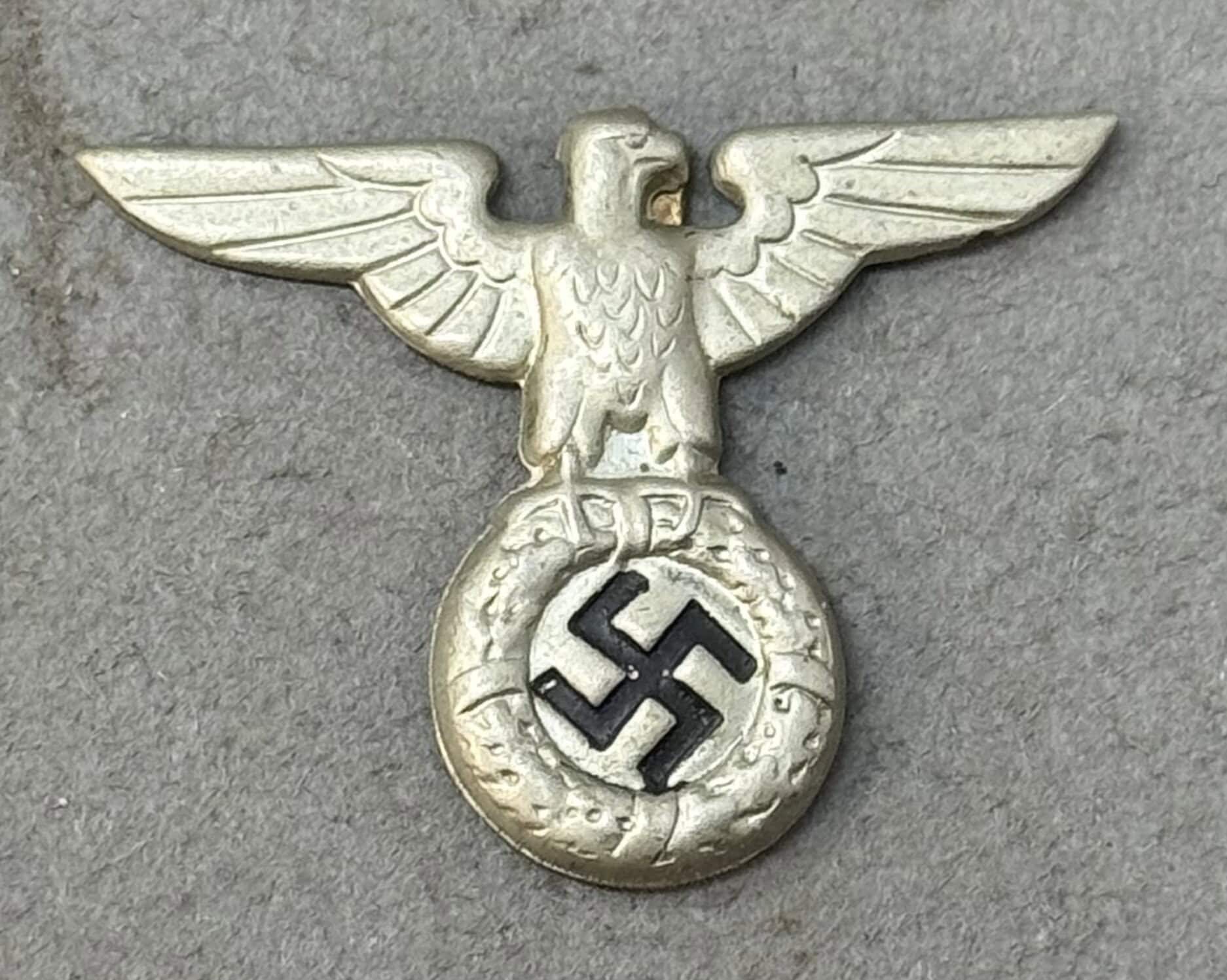Original 1934 Pattern NSDAP/SS Cap Eagle – Museum COA