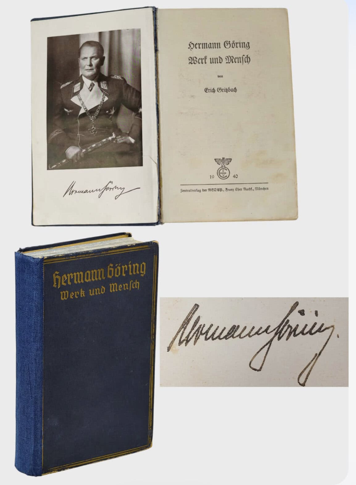 Buy Goering's Book Herman | Museum COA Historic Find