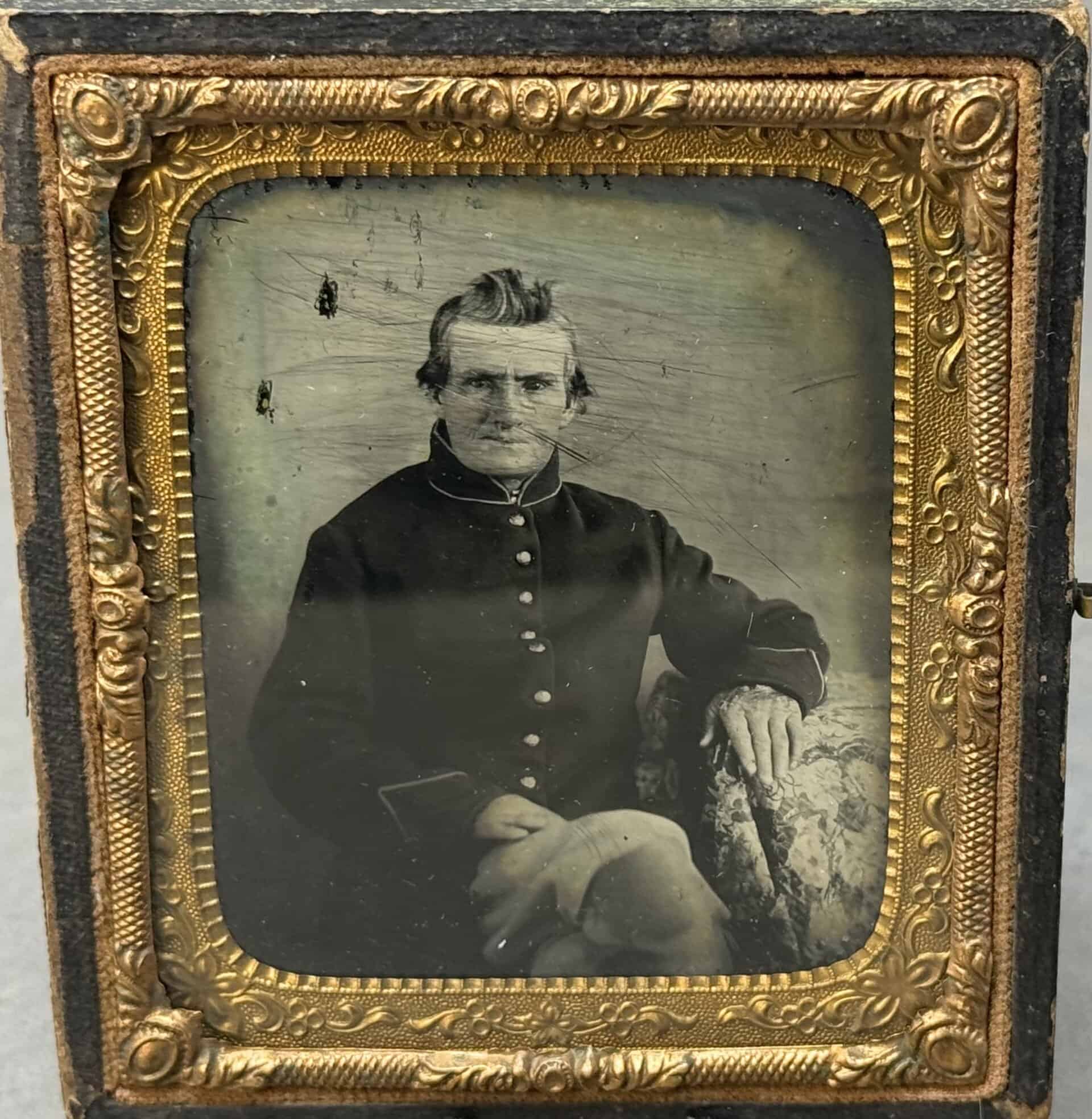 Original Civil War Ambrotype: Union Infantry, Museum COA