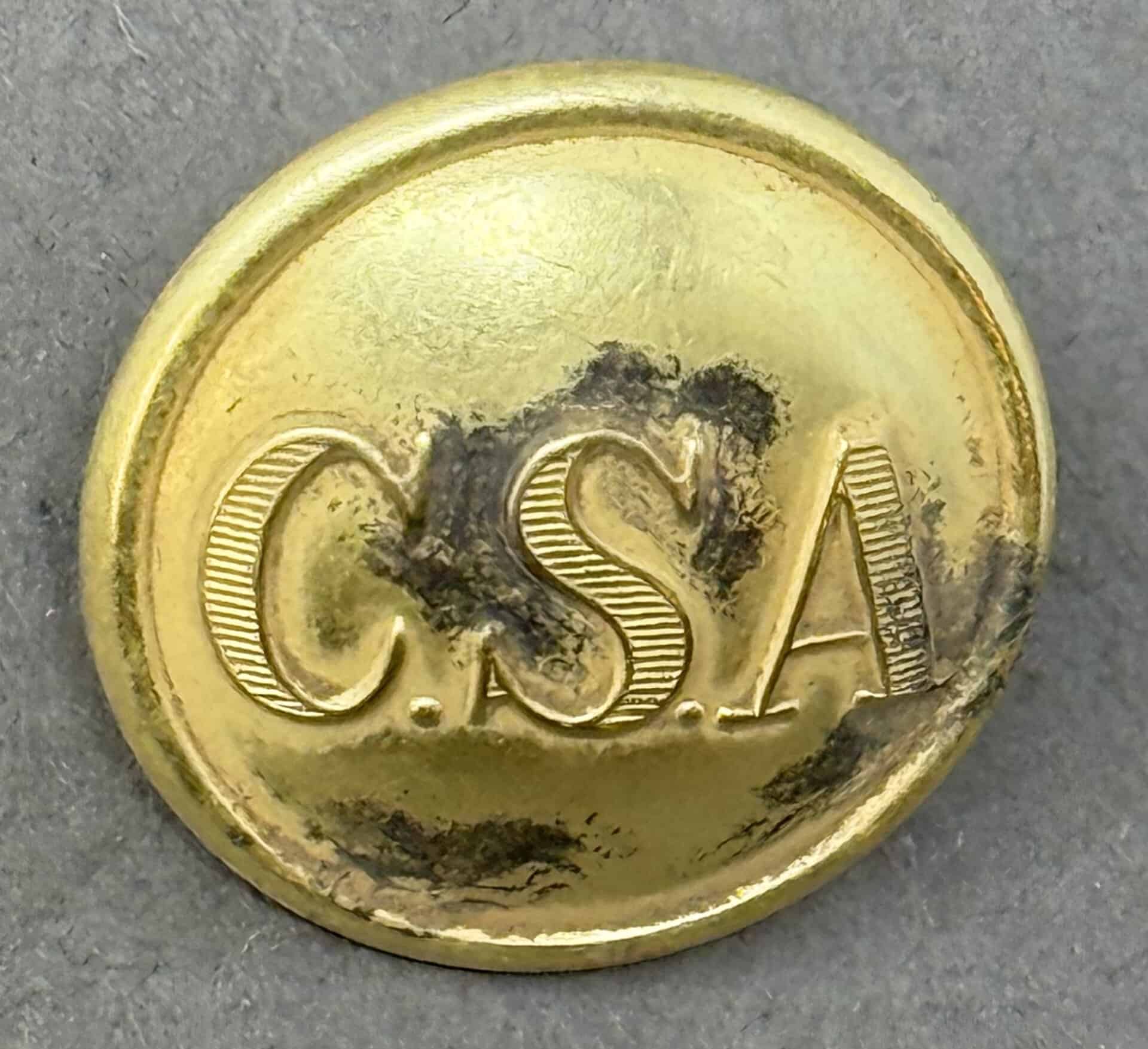 Buy Confederate Button Non | Museum Museum COA - Certified