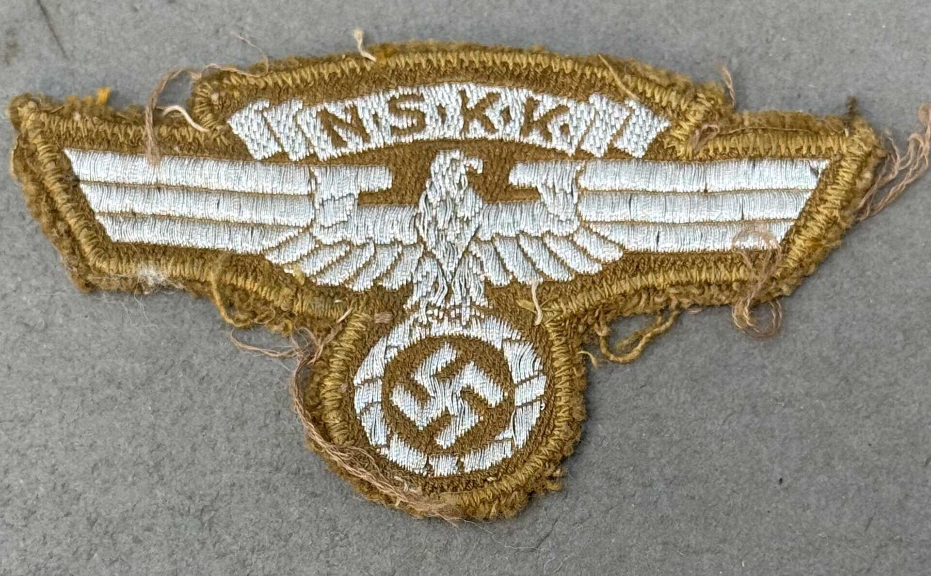 Buy WWII German Eagle Badge Nskk | Museum COA Artifact