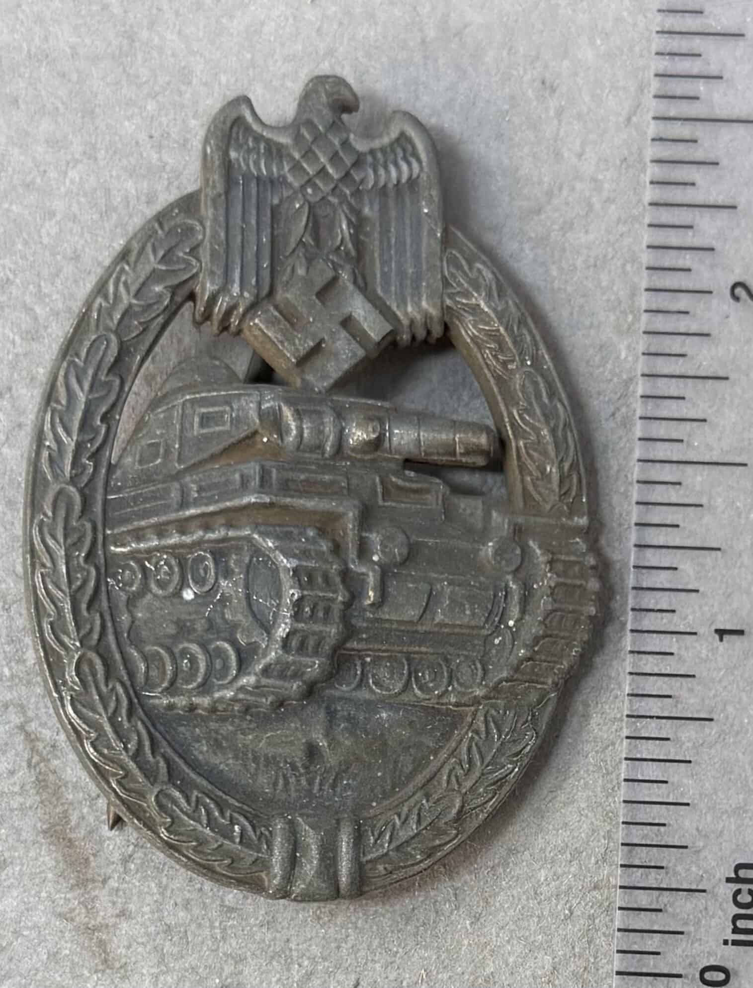 German Heer Panzer Assault Badge - Gettysburg Museum COA