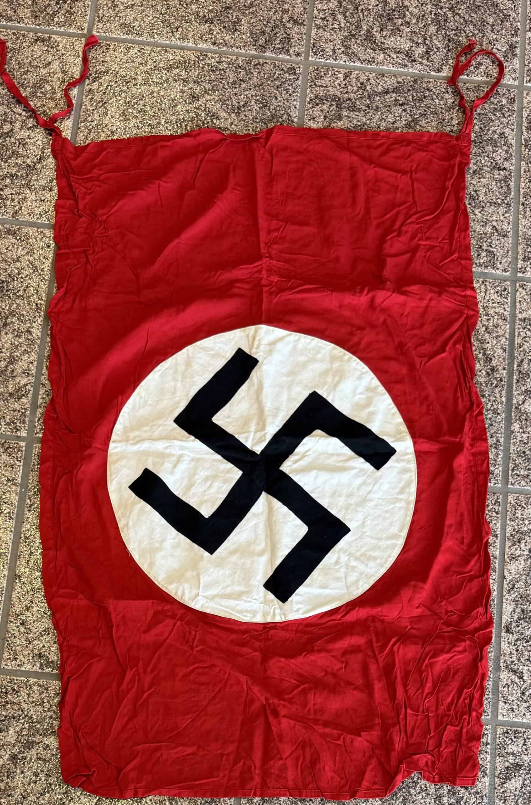 WWII German NSDAP Flag | Museum Auth. | Gettysburg COA