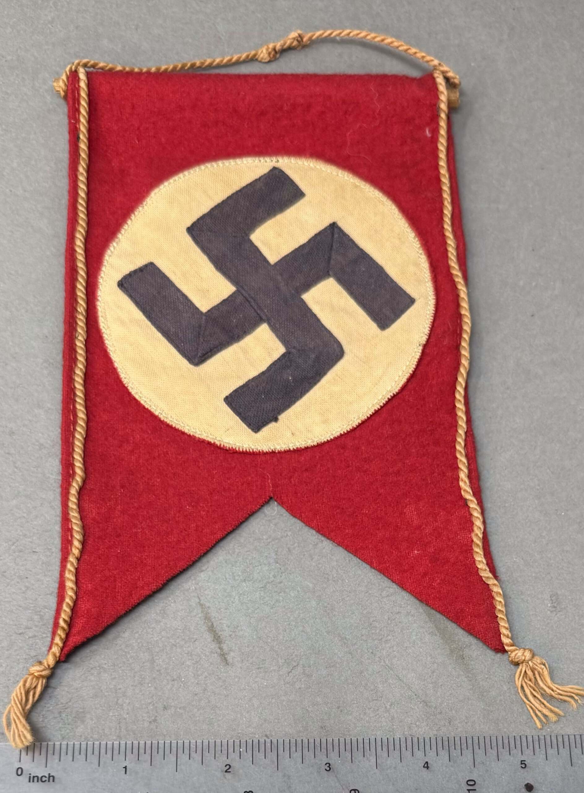 Discover Authentic Original Third Reich Nazi Desk Flag Relic