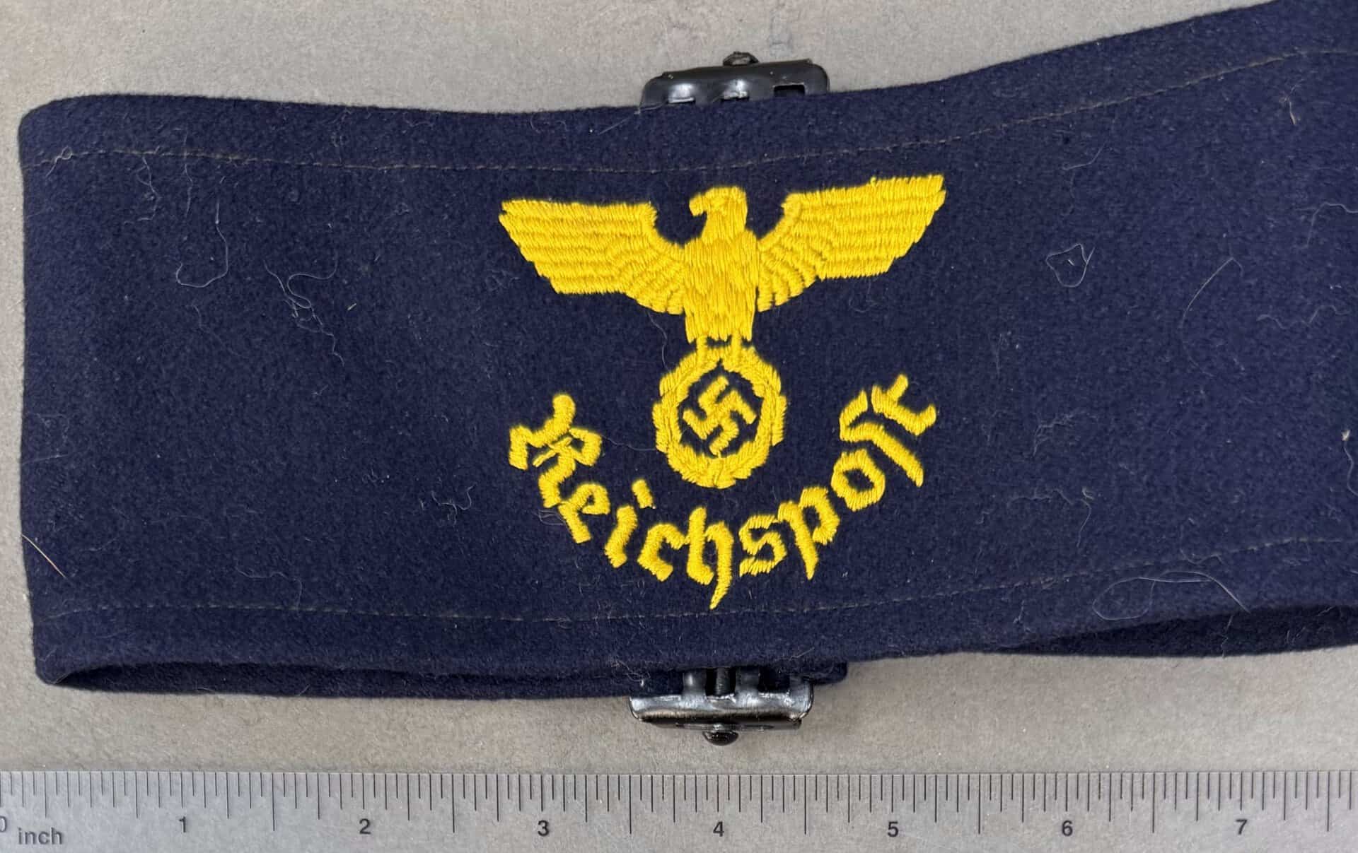 Unique WWII German Reichspost Armband - Authentic, Certified